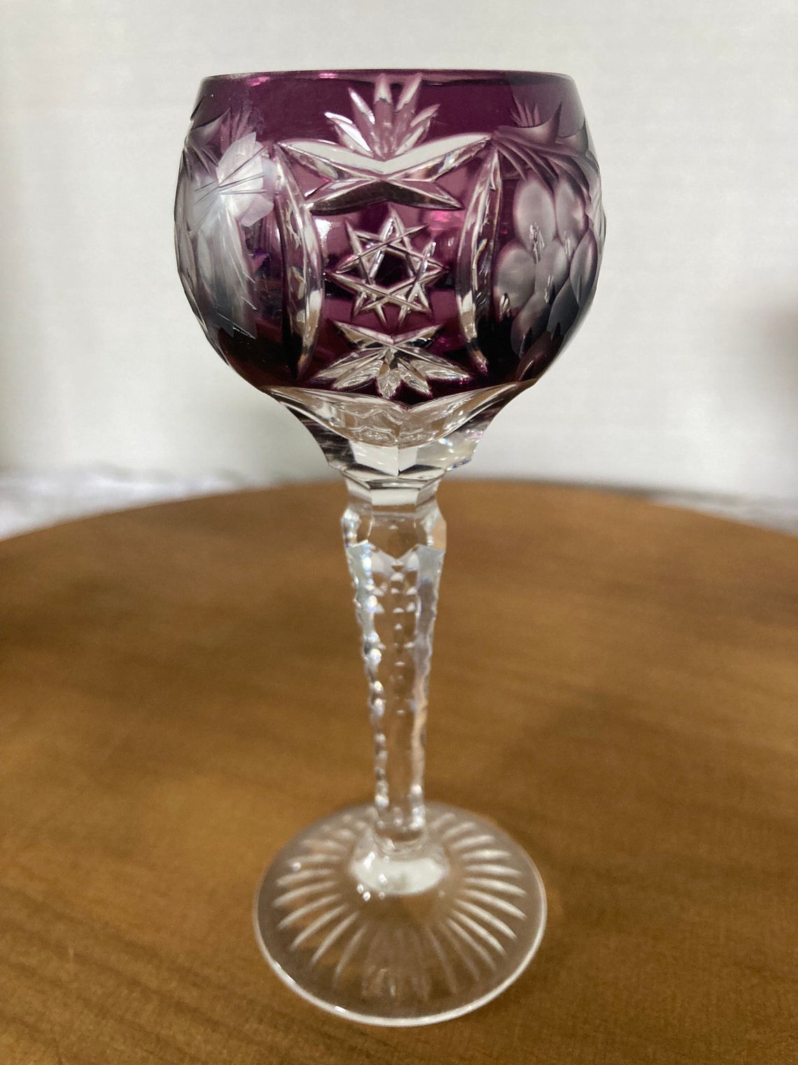 Vintage AJKA Marsala Crystal Cut Cordial/sherry/liqueur Glasses Set of ...