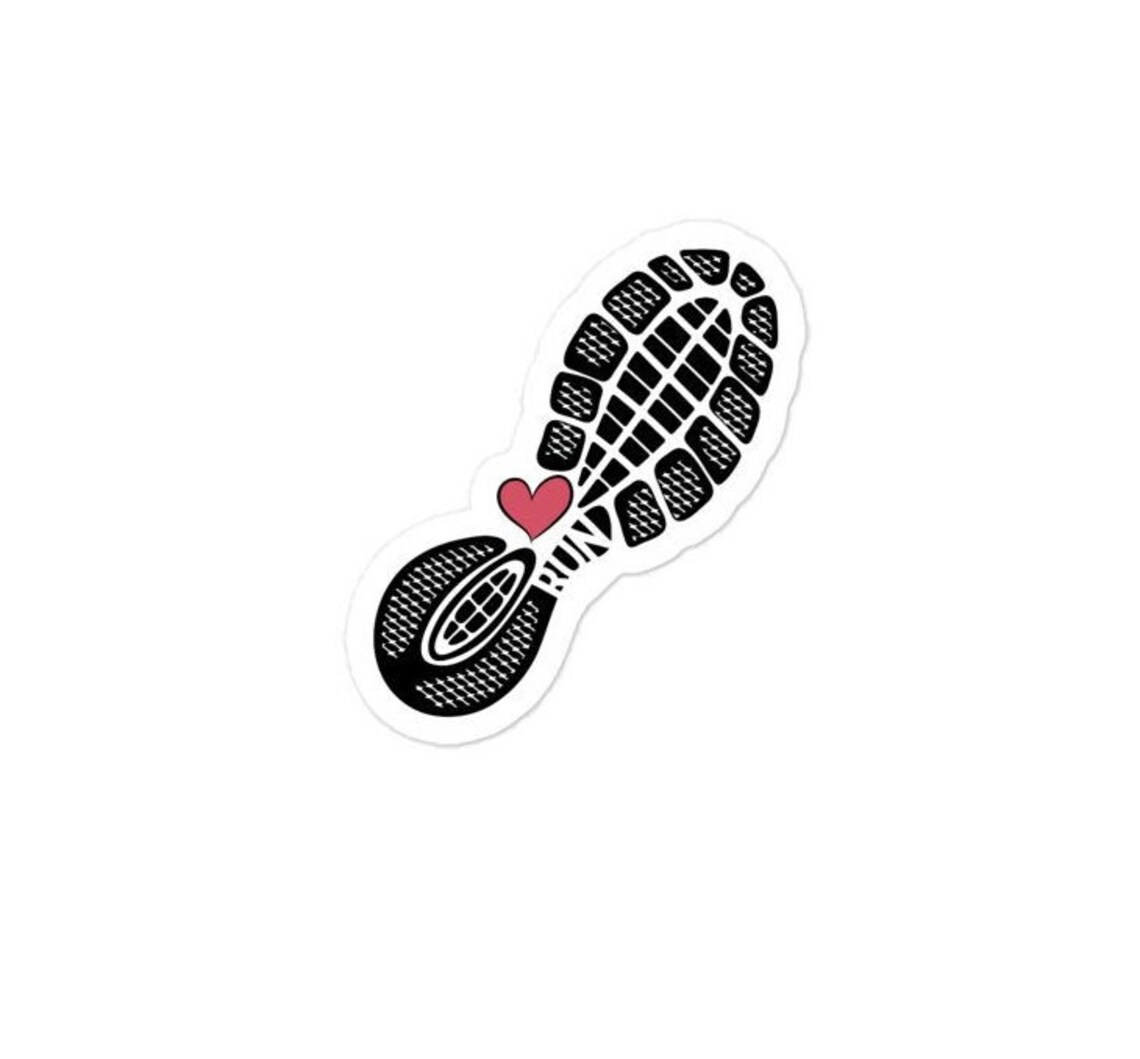 RUNNING SHOE Sticker, Running Sticker, Women Running Sticker, Girl ...