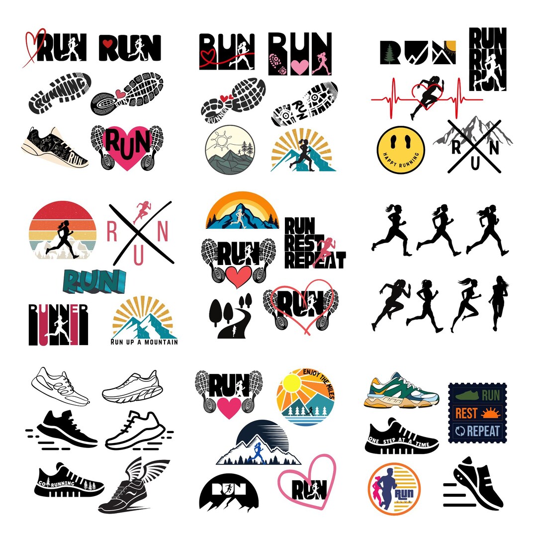 50 Running Svg Files, Running Svg, Running Girl Svg, Running Silhouette ...