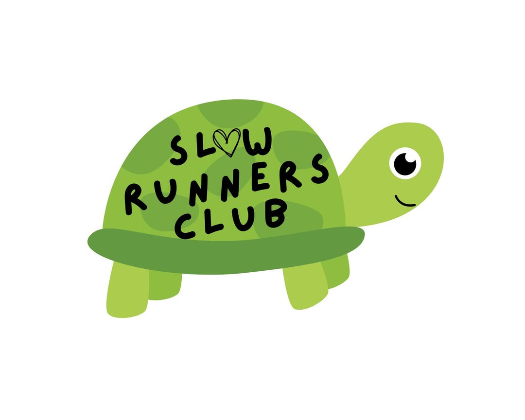 SLOW RUNNERS CLUB Svg, Cute Turtle Svg, Turtle Svg, Funny Running Svg ...