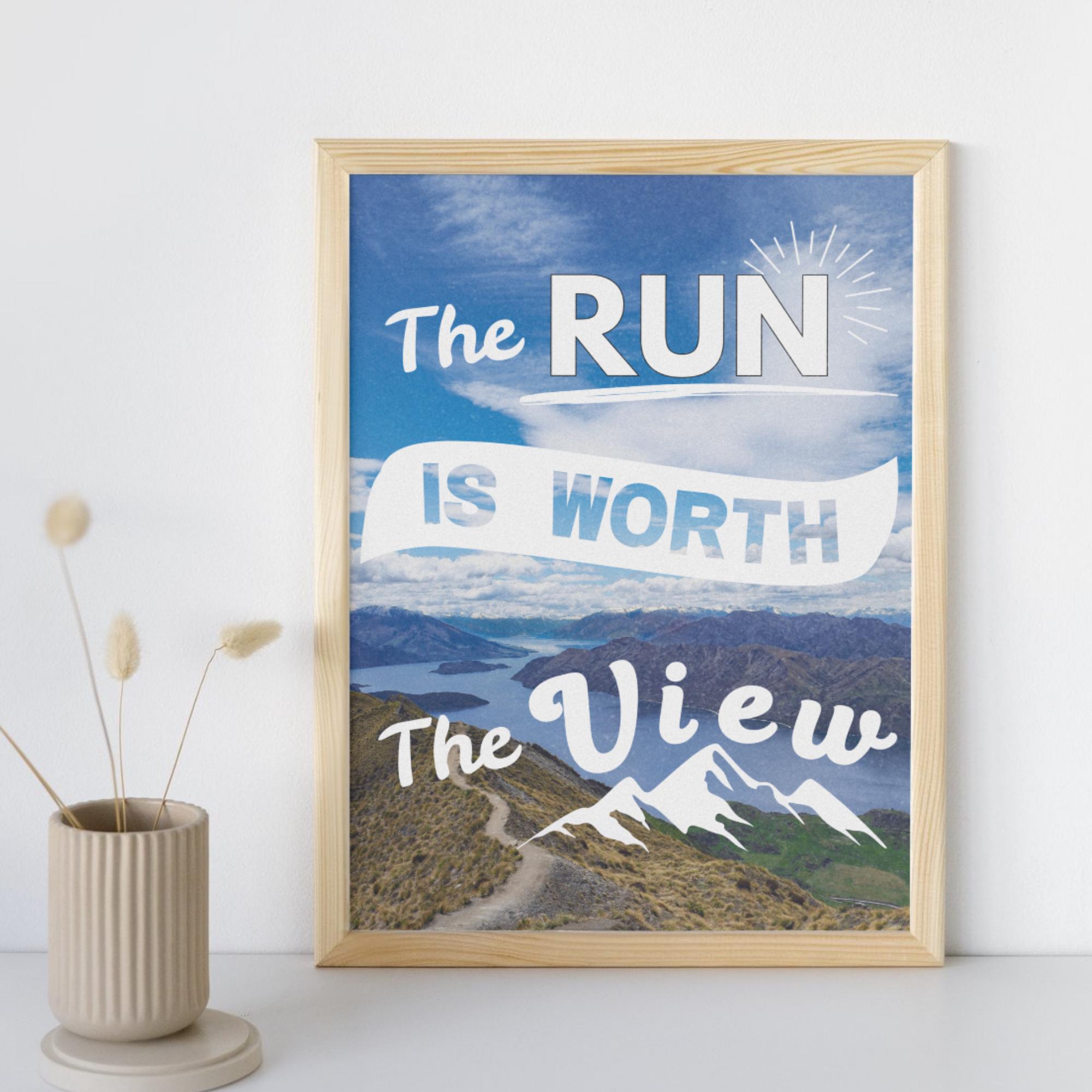 Running Poster, Trail Running Poster, Retro Running Poster, Runner Wall ...