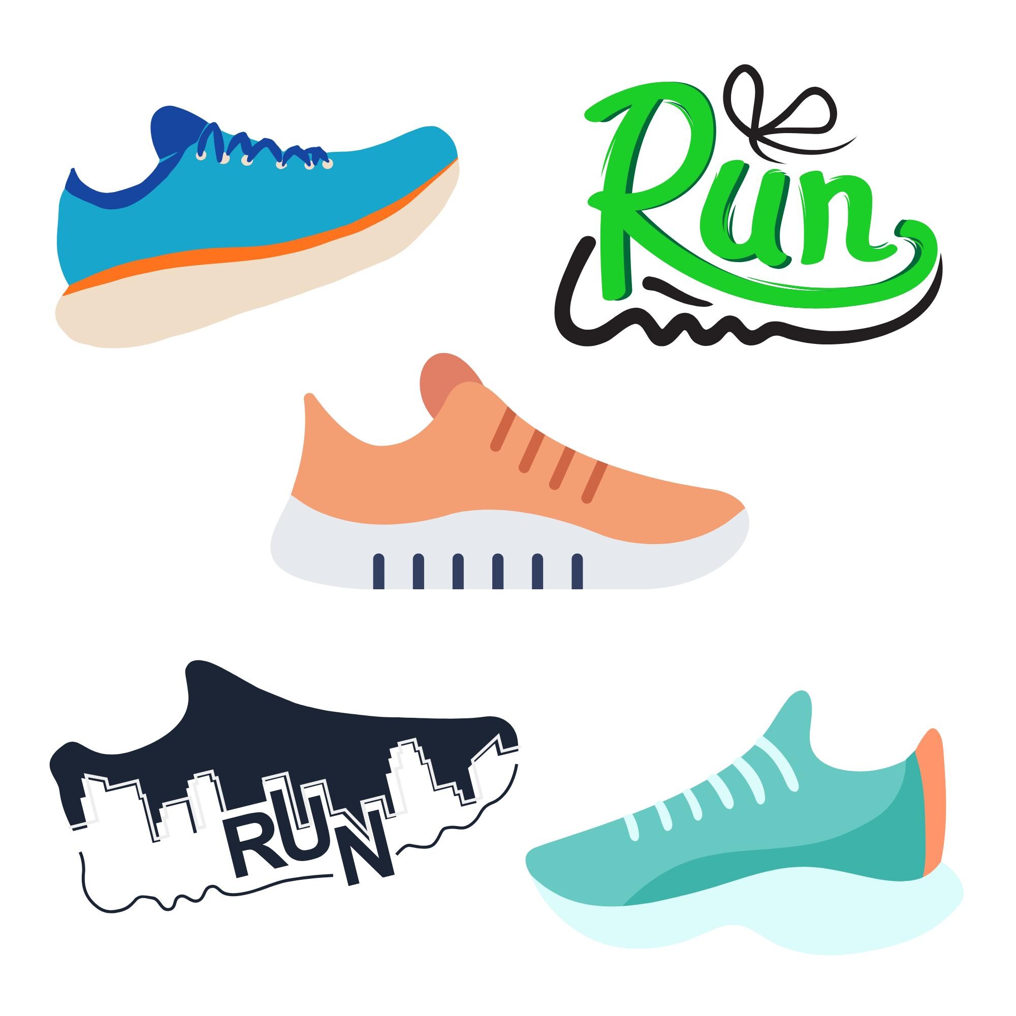 Running Shoe SVG, Running Svg, Running Girl Svg, Running Sneaker SVG ...