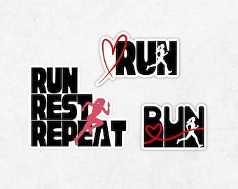 Hot Runner Summer, Running Stickers, Runner Gift, Run Stickers, Cross ...