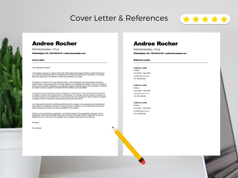 ATS Resume Google Docs Resume Template for Word & Pages Clean CV ...