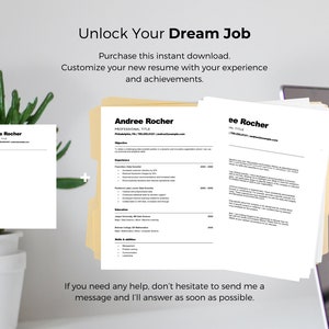 ATS Resume Google Docs Resume Template for Word & Pages Clean CV ...