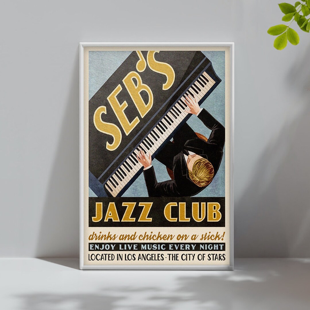 Seb's Jazz Club Retro Vintage Ad Poster-limited Edition Collectibl-home ...