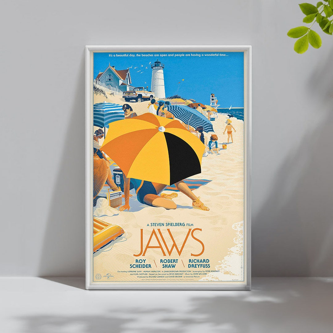 Jaws Movie Poster-limited Edition Collectibl-home Decor-gifts for Him ...