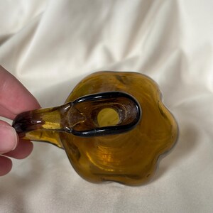 Vintage Amber Glass Pitcher Mini - Etsy