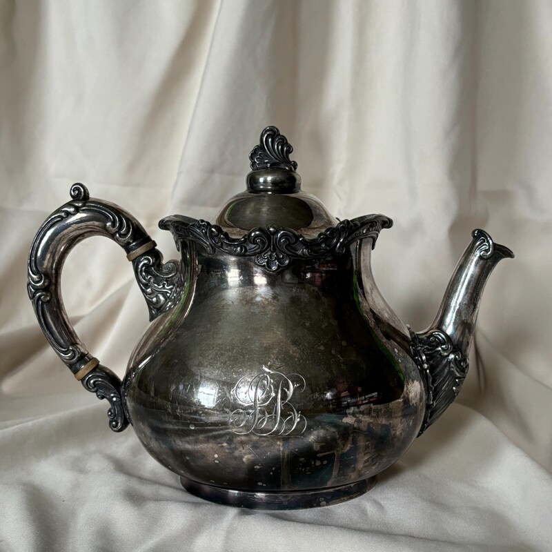 Silver Plate Teapot - Etsy