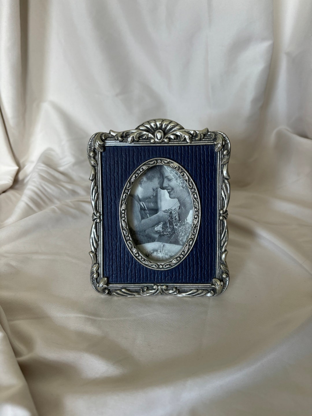 Victorian Style Silver Embossed Frame - Etsy