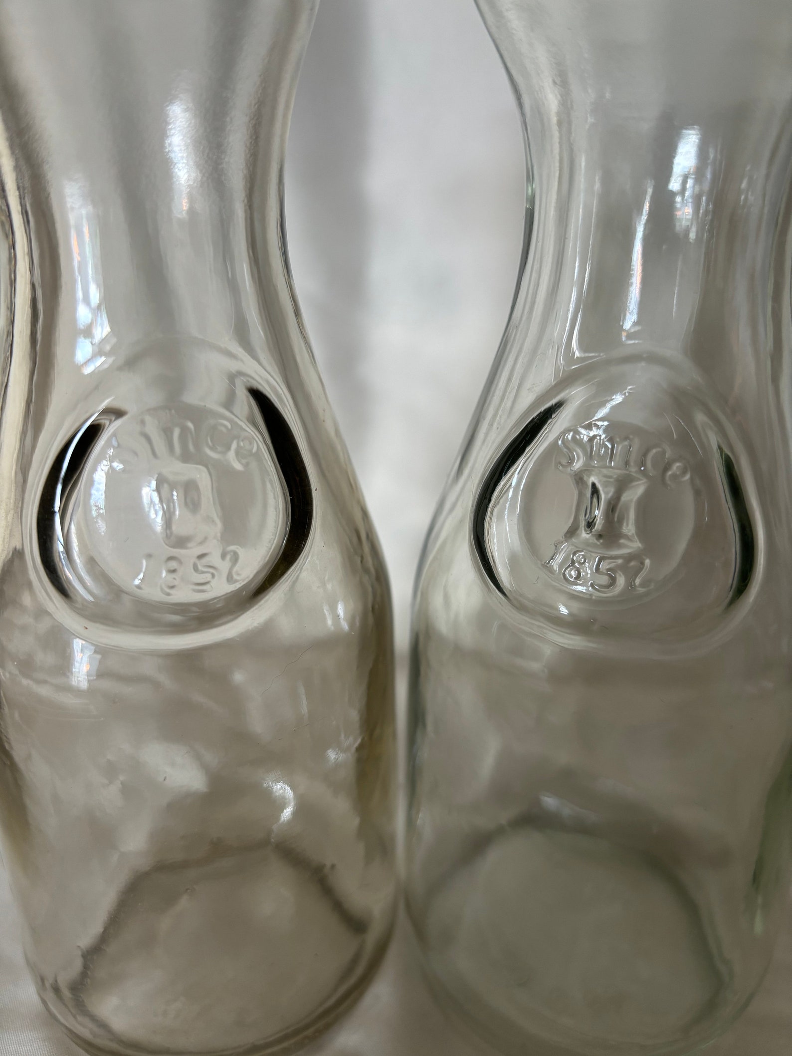 Embossed Half Liter Milk Bottles - Etsy