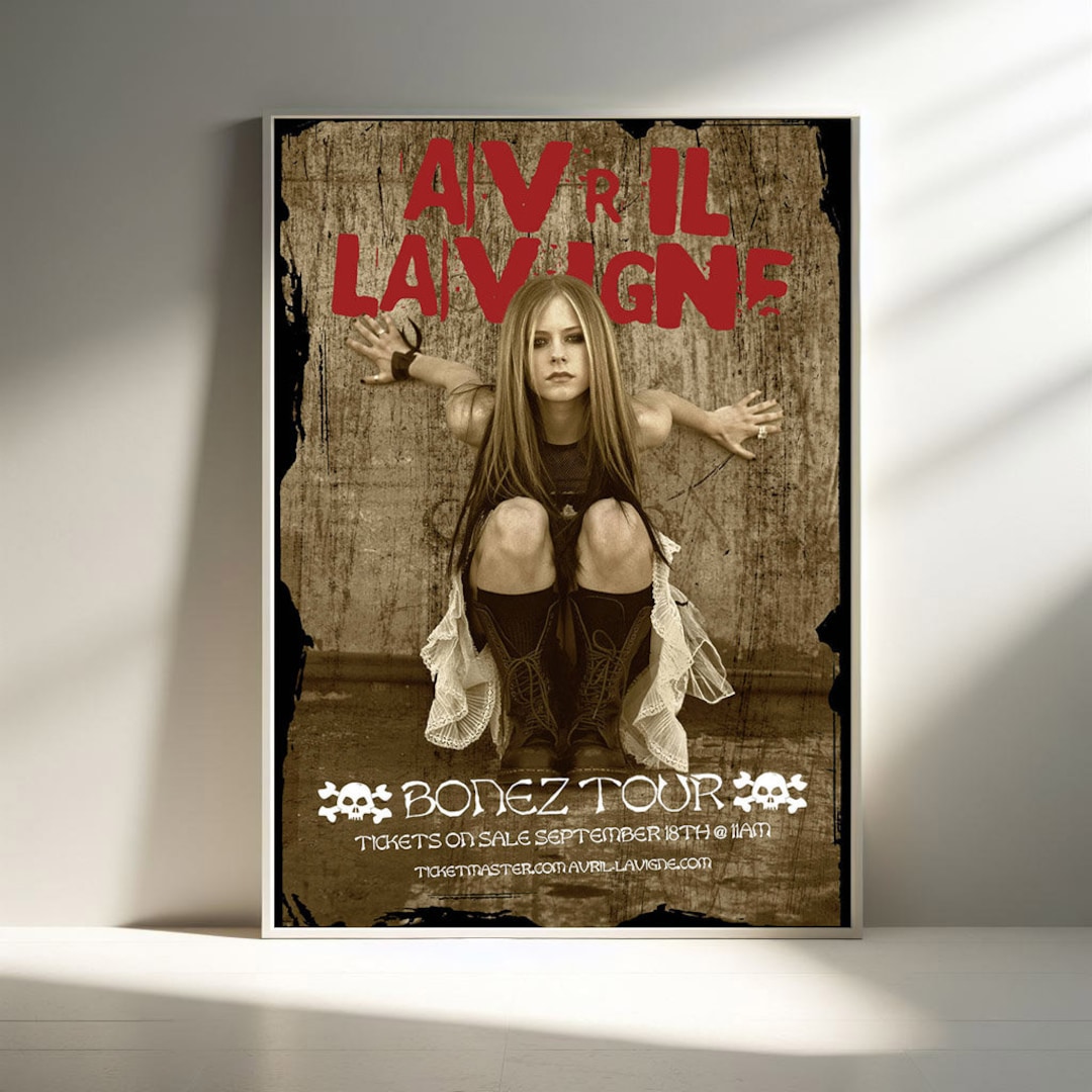 Avril Lavigne Tour Poster Print, Room Decor, Gifts for Him/her, Art ...