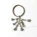 Chess Piece Keyring Key Ring Keychain or Zipper Pull. 6 Chess Piece ...