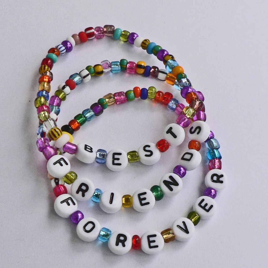 Set of 3 BFF Best Friends Forever Children's Bracelets - Etsy