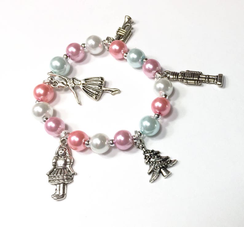 Nutcracker Ballet Charm Bracelet. Dance Themed Bracelet. Personalized ...