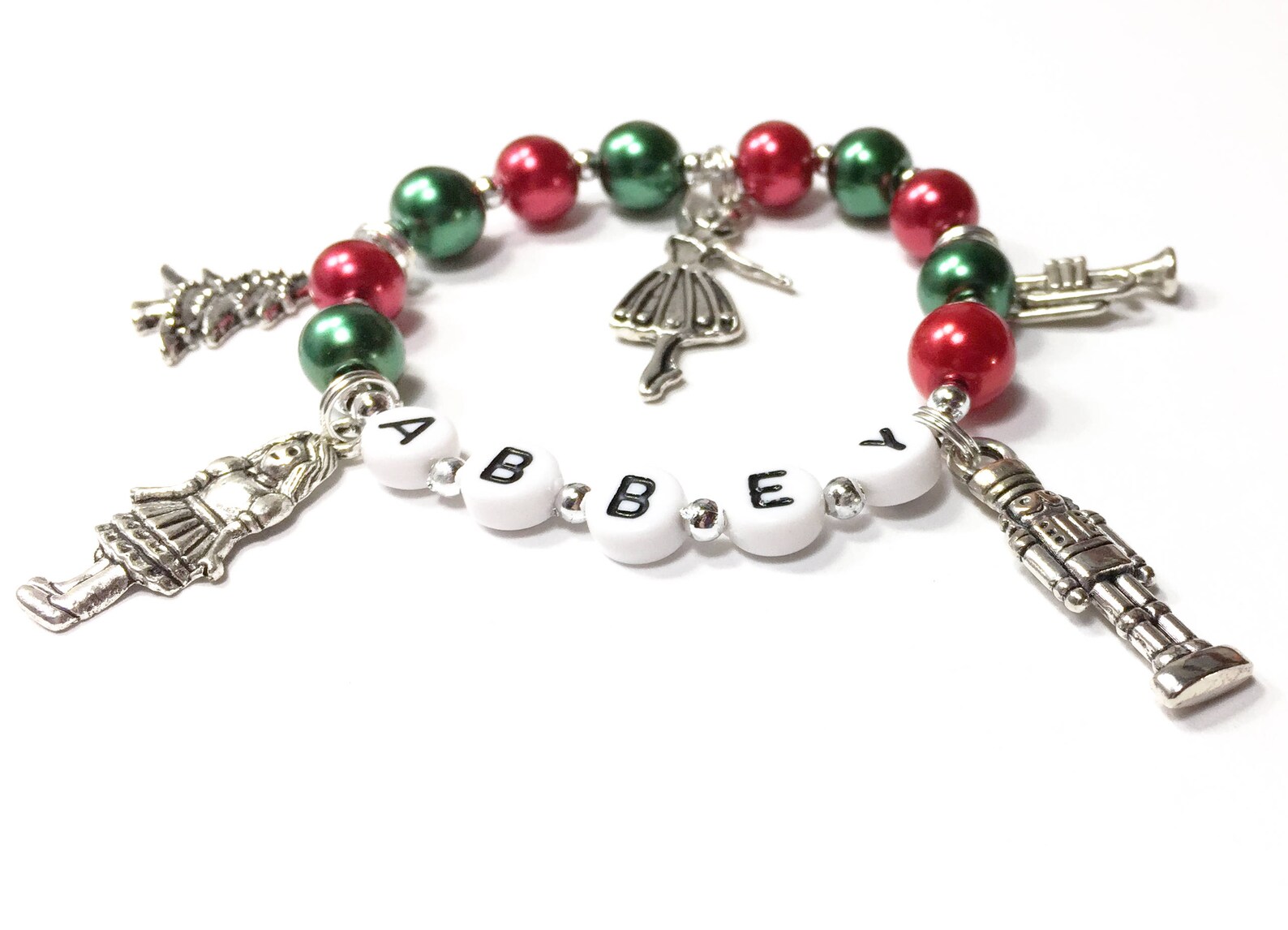 Nutcracker Ballet Charm Bracelet. Dance Themed Bracelet. Personalized ...