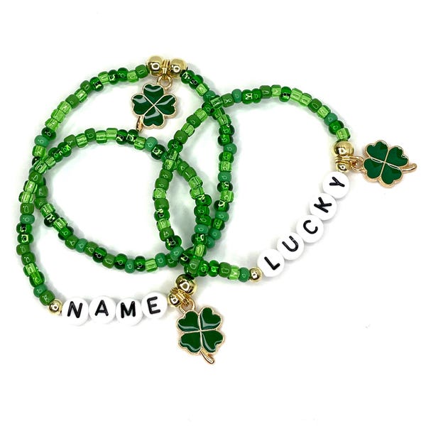 St Patricks Day Bracelet - Etsy