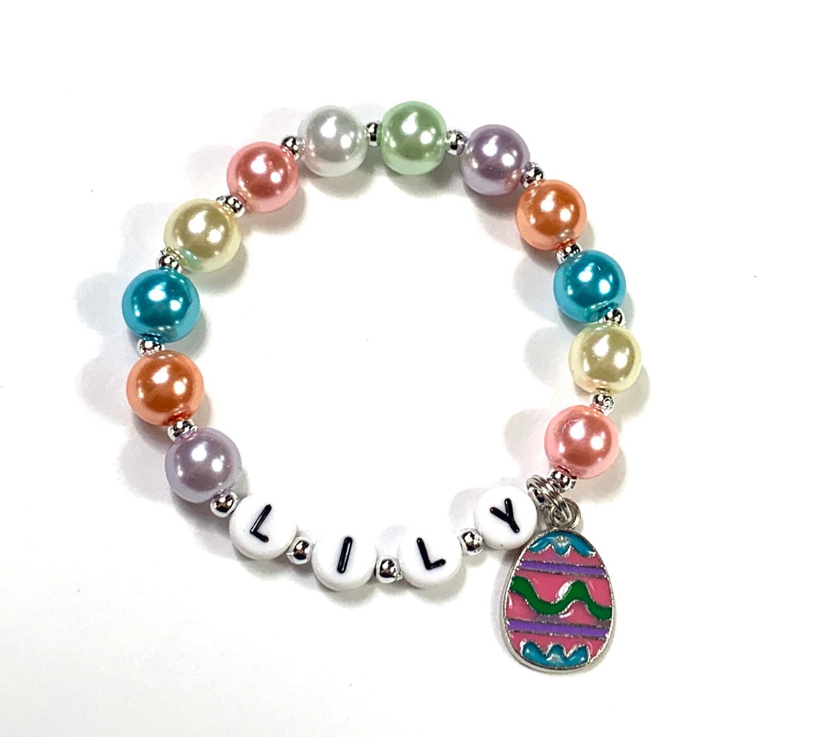 Spring Easter Jewelry Girls and Boys Personalized Name Bracelets Easter ...