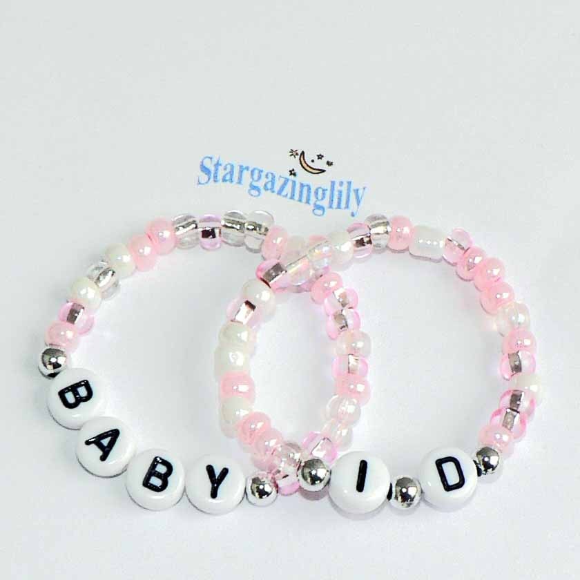 Newborn Baby ID Personalized Children's Bracelet Infant Baby or Toddler ...