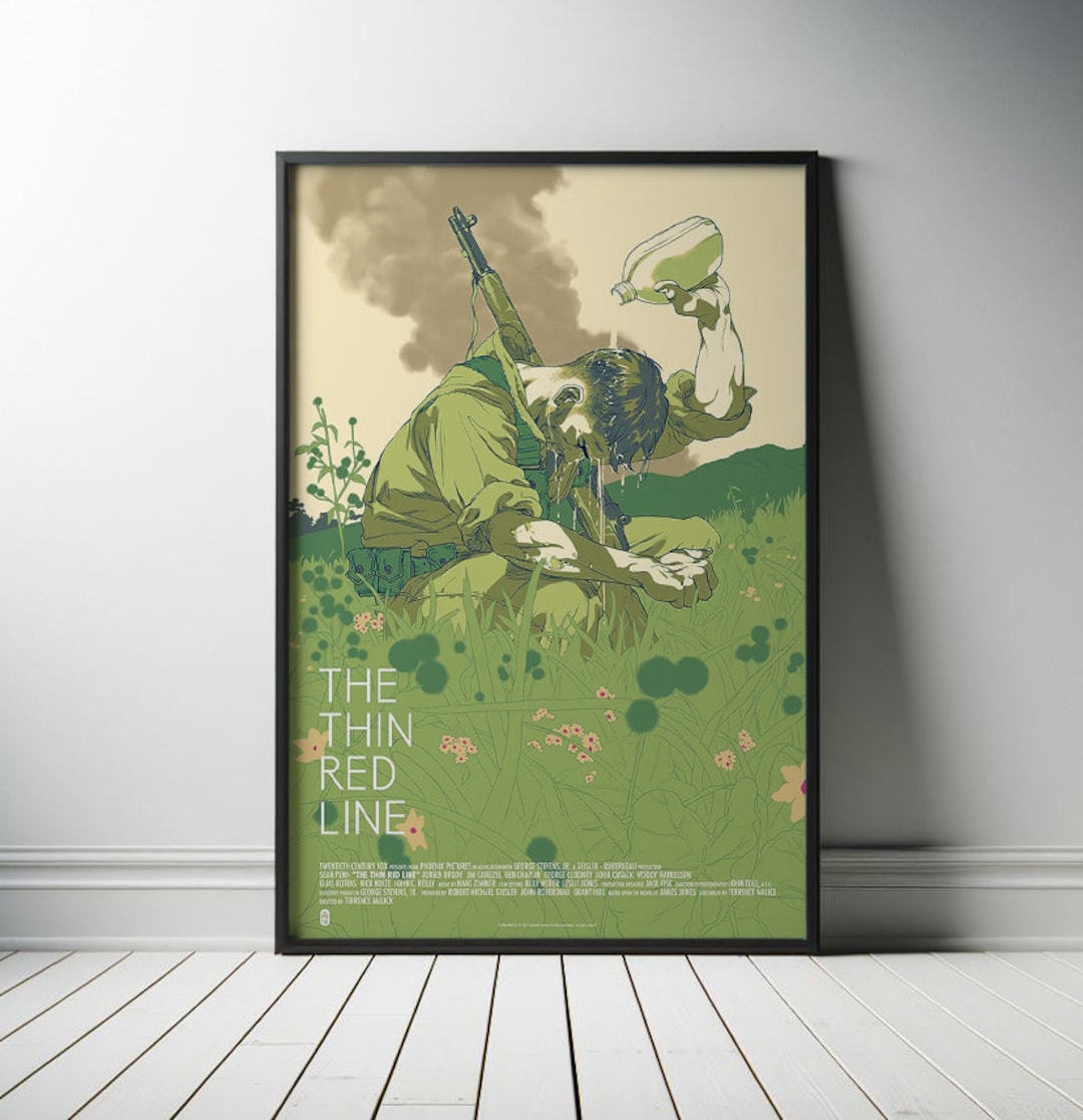 The Thin Red Line Movie Poster 1998 Film Room Decor Wall Art Canvas ...