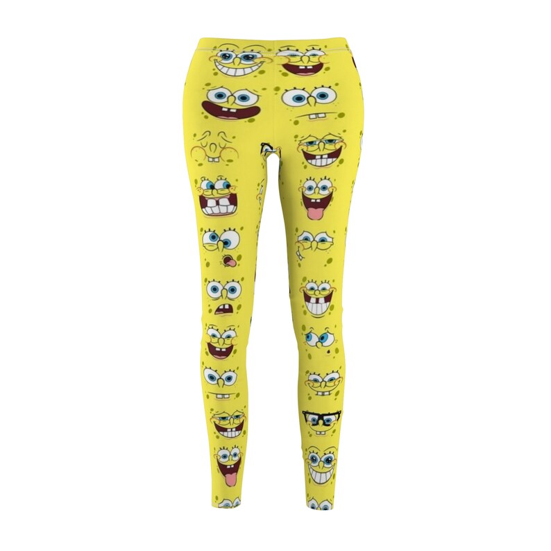 Spongebob Splendor: Dive Into Fitness With Our Women's Casual Leggings ...