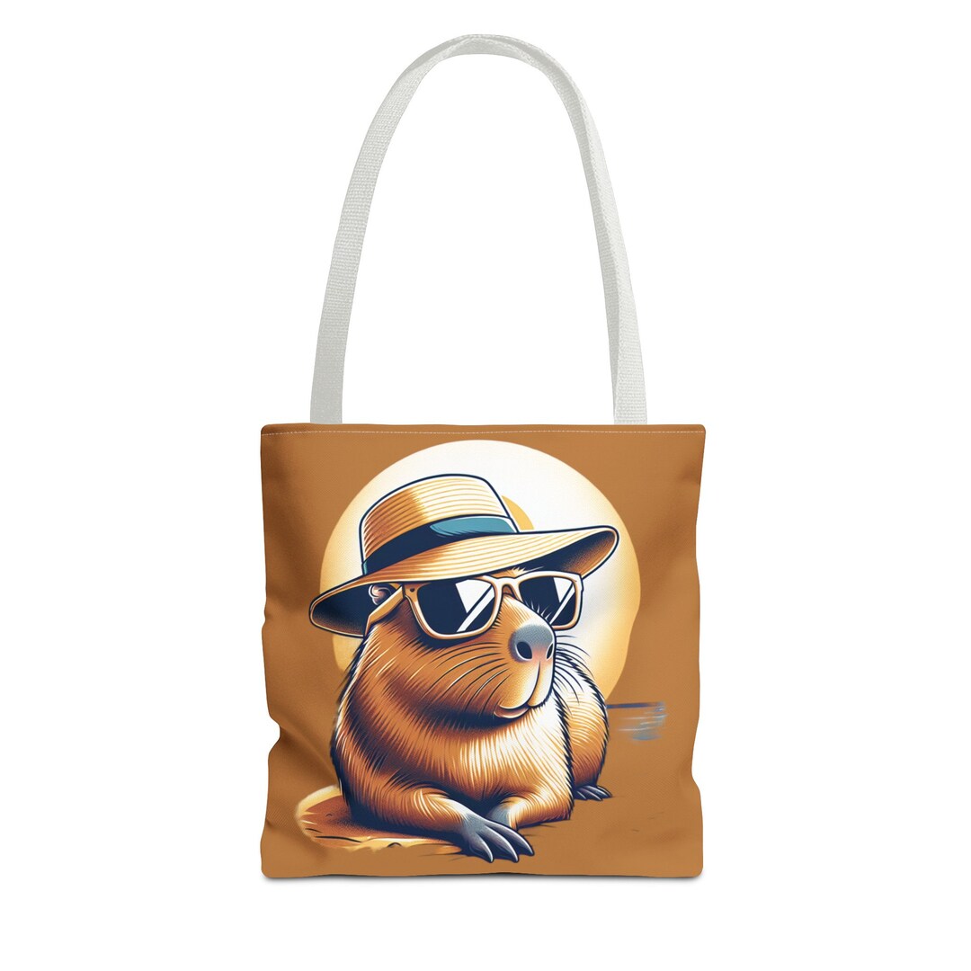 Capybara Tote Bag, Capybara Gift, Animal Lover Gift Tote Bag, Eco ...