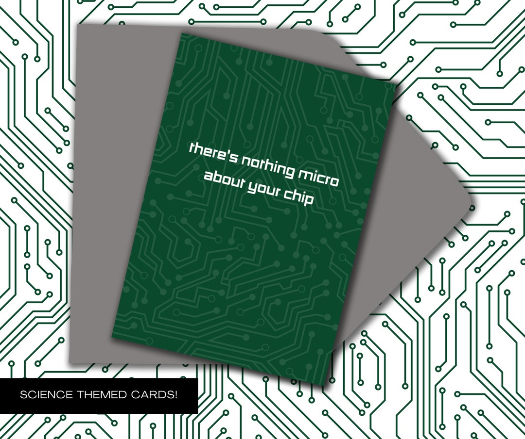 Nothing Small to See Here - Science Themed Card - Etsy