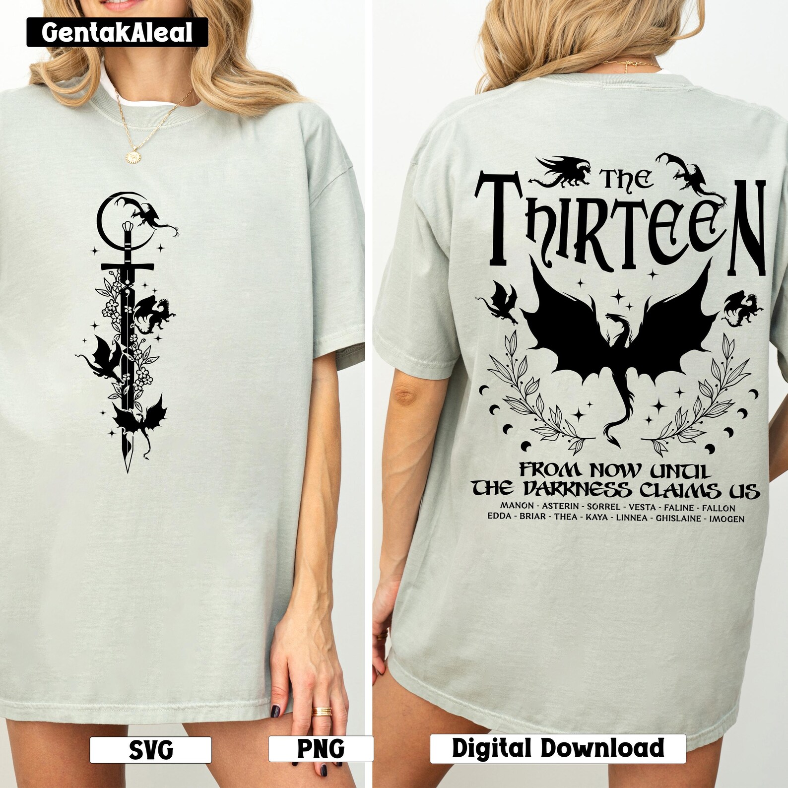 The Thirteen SVG PNG, From Now Until the Darkness Claims US, Sarah J ...