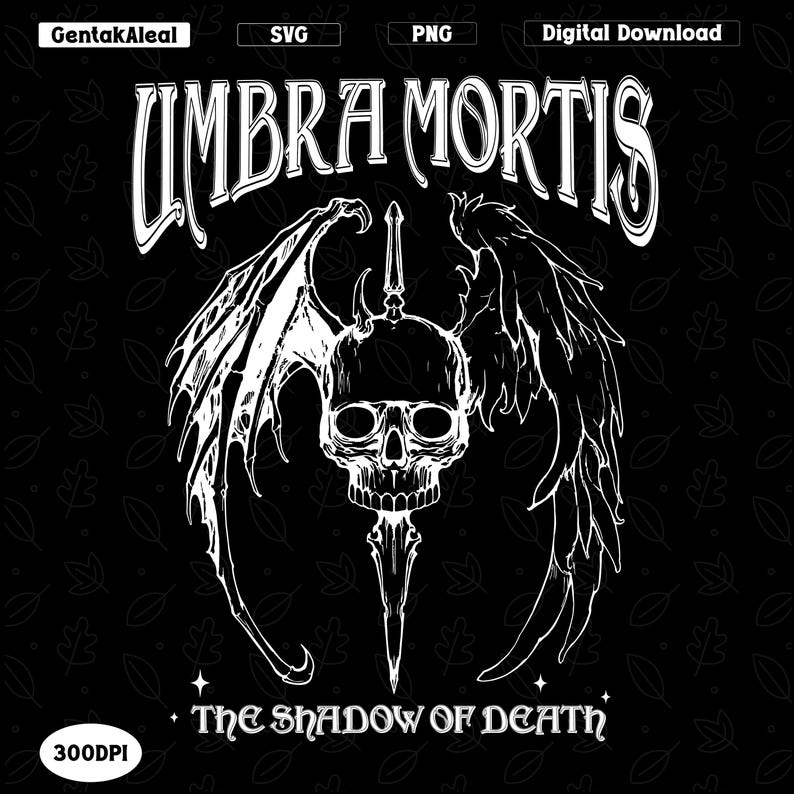 Umbra Mortis SVG PNG, Crescent City Inspired Png, Hunt Athalar, Lord of ...