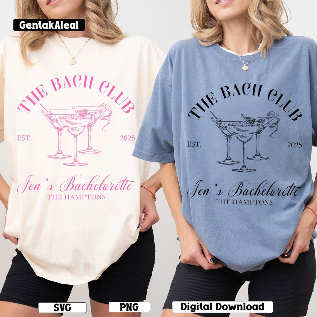 The Bach Club Bachelorette Svg, Personalized Bachelorette Logos, Custom ...