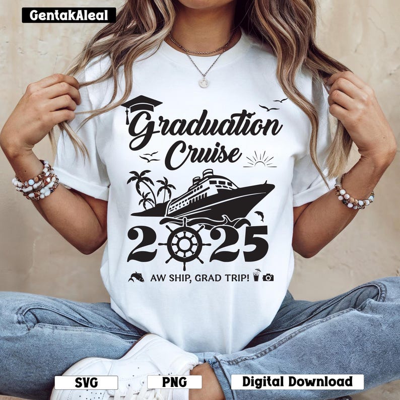 Graduation Cruise 2025 Svg Png, Graduation Trip, Beach Summer Vacation ...