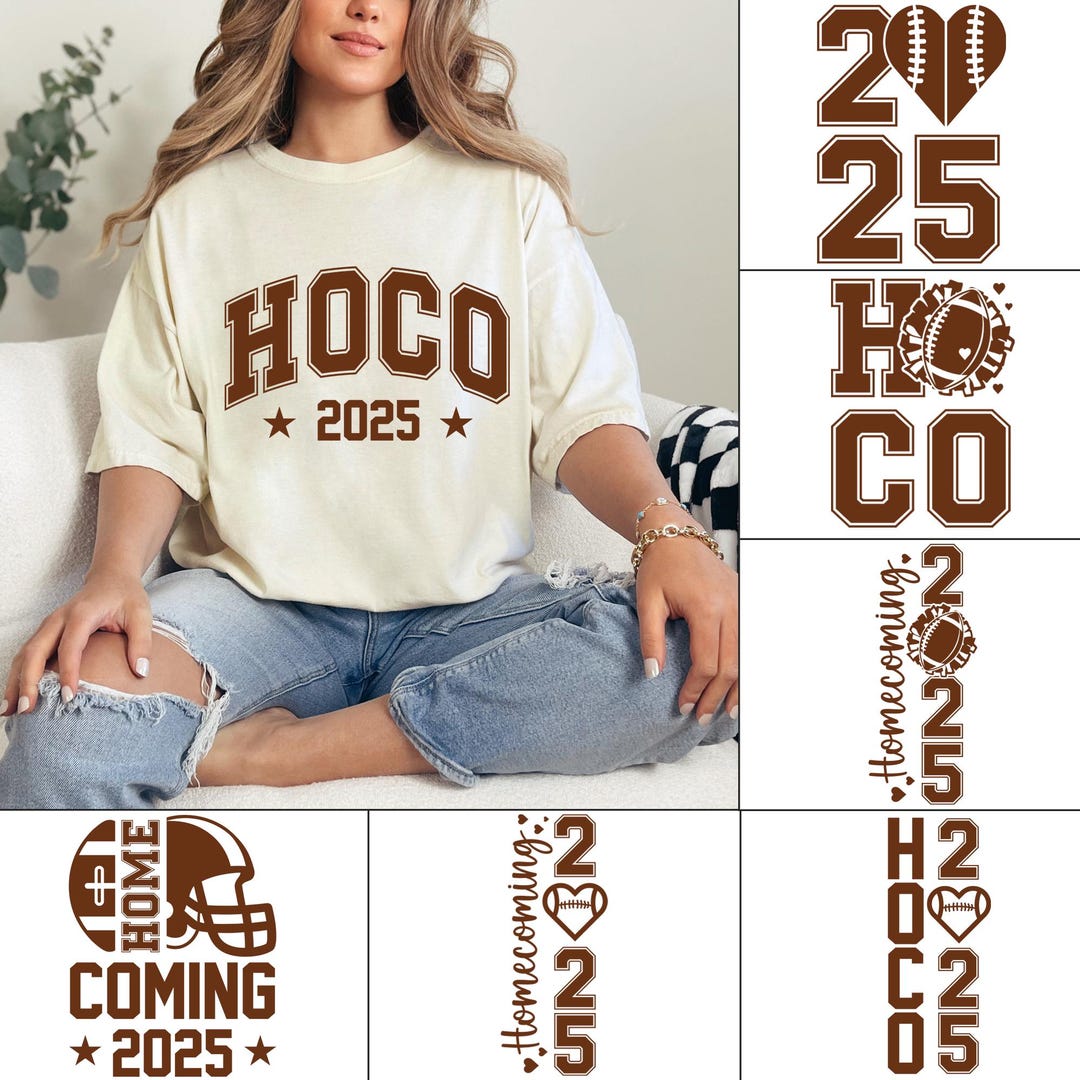 Hoco 2025 12 SVG PNG File, Football High School PNG, Vintage Homecoming ...