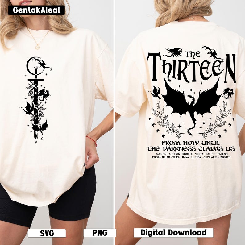 The Thirteen SVG PNG, From Now Until the Darkness Claims US, Sarah J ...