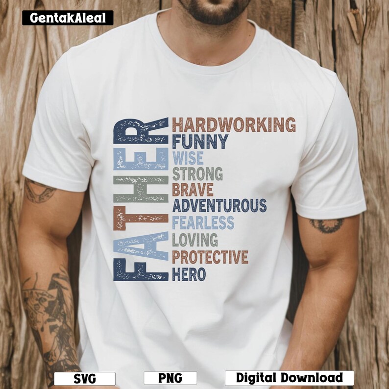 Father PNG, Father's Day PNG, Best Dad Ever Png, Dad Shirt Design ...