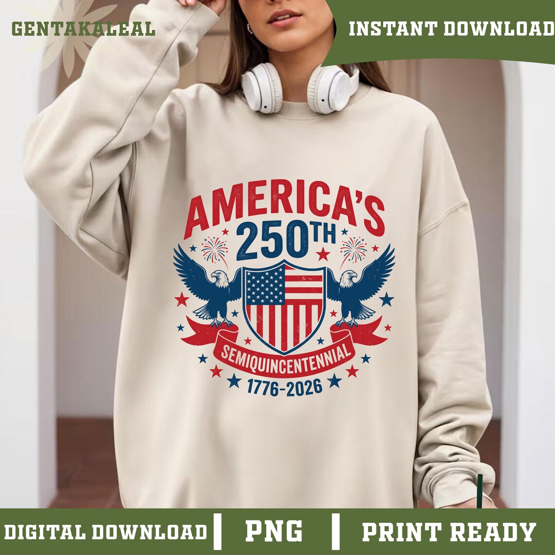 250 Years Semiquincentennial USA PNG, 1776-2026, America 250 Emblem ...