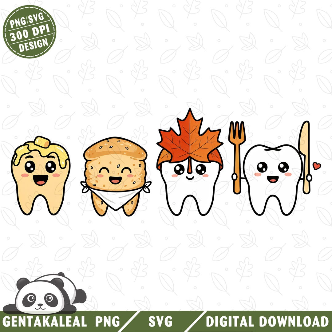 Dental Thanksgiving PNG SVG, Funny Fall Dental Hygienist PNG, Dentist ...