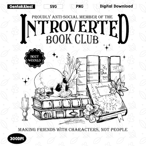 Introverted Social Club - Etsy