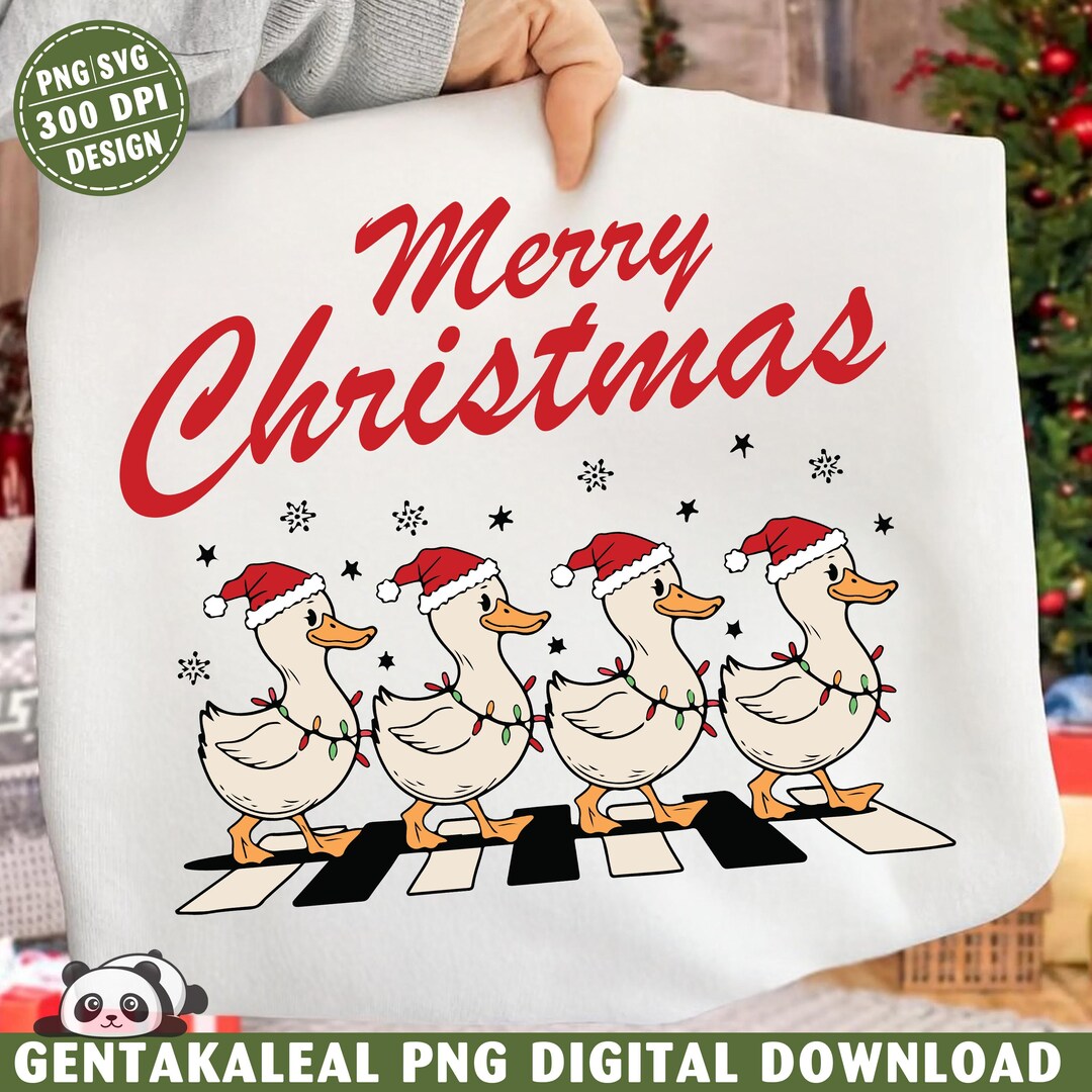 Christmas Ducks Png Svg, Ducks Christmas Light Png, Merry Christmas Png ...