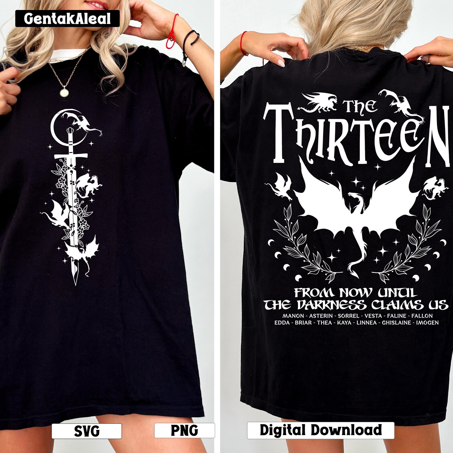 The Thirteen SVG PNG, From Now Until the Darkness Claims US, Sarah J ...