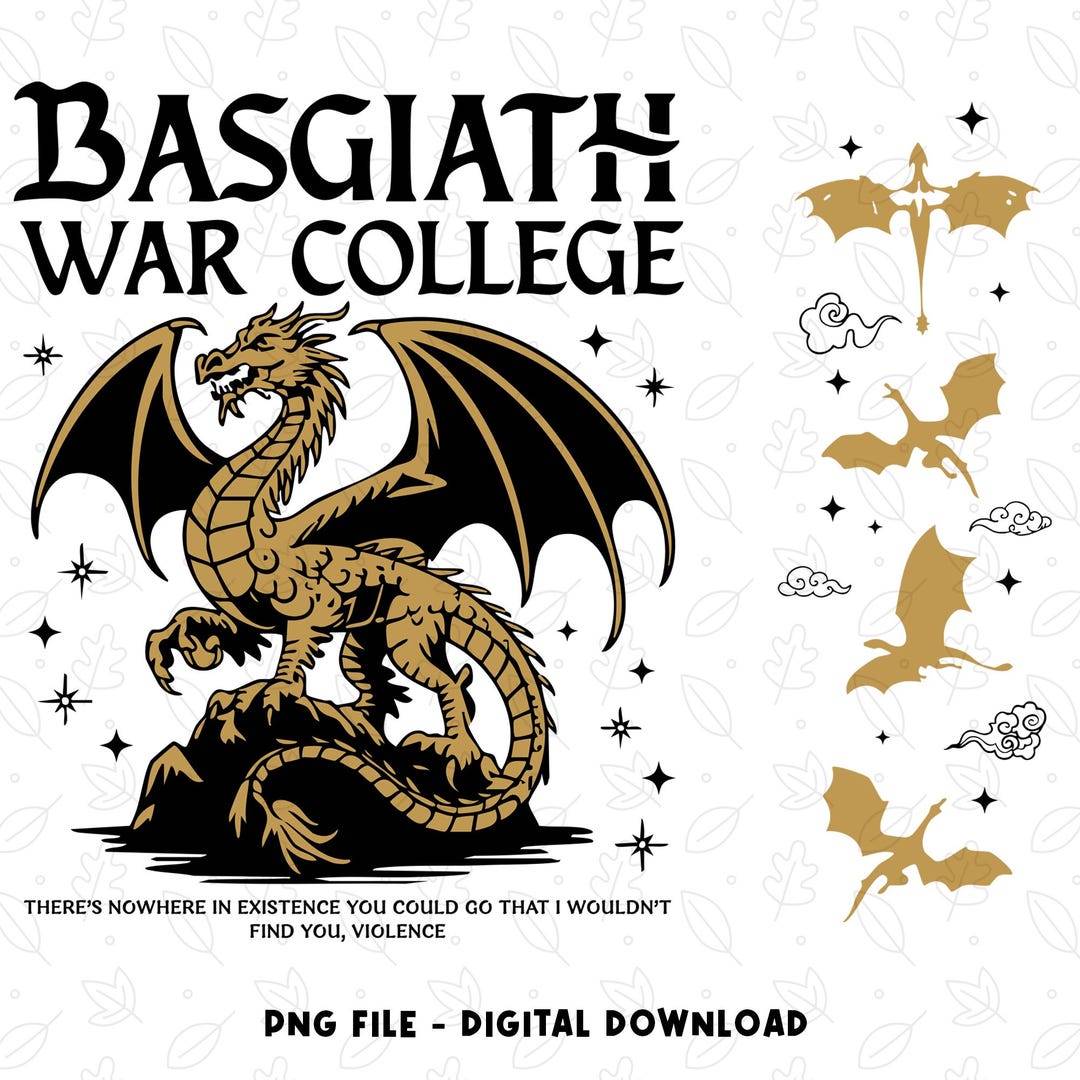 Basgiath War College PNG Fourth Wing Dragon Digital, Iron Flame Png ...