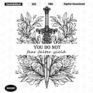 You Do Not Yield Throne of Glass Svg Png, Throne of Glass Merch Shirts ...