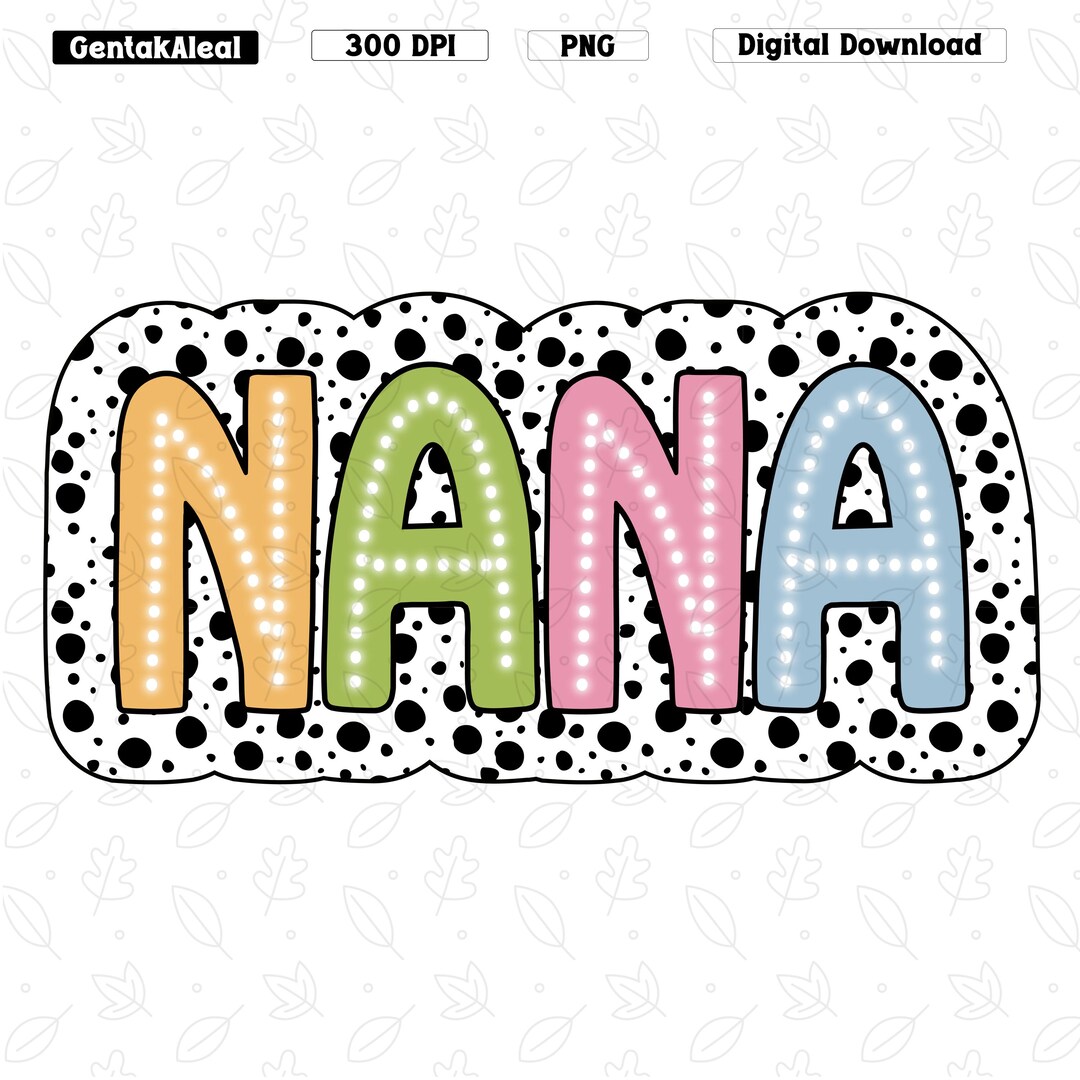 Nana Dalmatian PNG, Nana Dalmatian Dots PNG, Dalmatian Dots, Bright ...