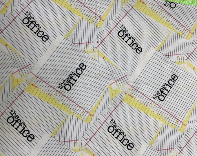 The Office Notebook Paper 100% Cotton Fabric BTY - Etsy
