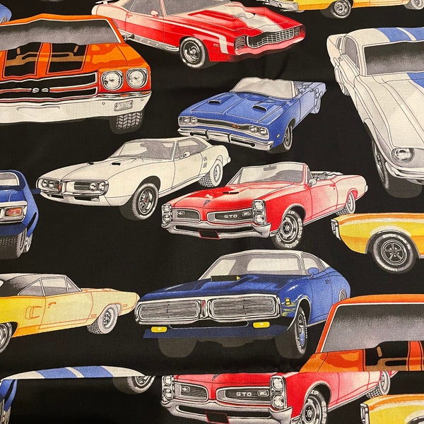 Classic Car Fabric - Etsy