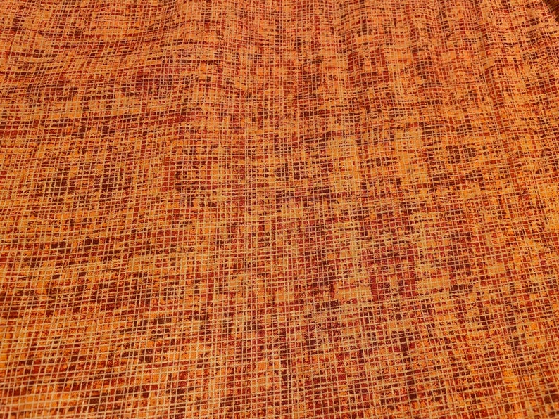 Orange and Gold Metallic Crosshatch 100% Cotton Fabric - Etsy