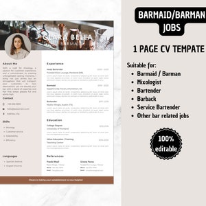 Creative Editable CV Template, Cover Letter, Mini-cv Flyers - Thematic ...