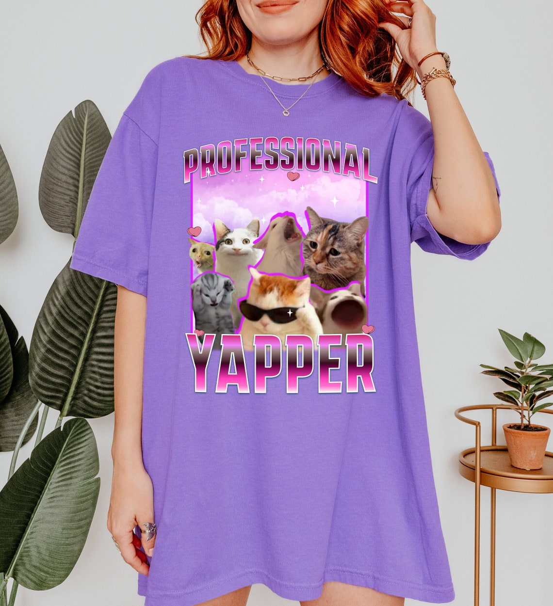 Professional Yapper Funny Meme Shirt , Funny Genz Born to Yap Meme ...