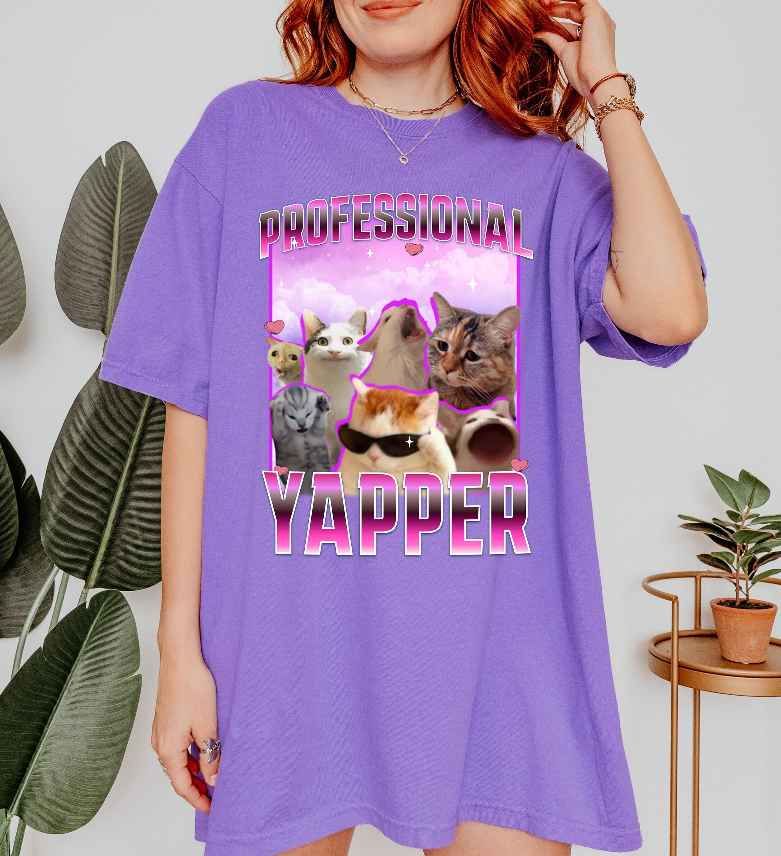 Professional Yapper Funny Meme Shirt , Funny Genz Born to Yap Meme ...