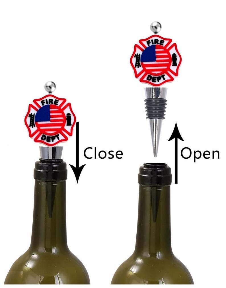 Wine Stopper Package - Fire Dept - Etsy
