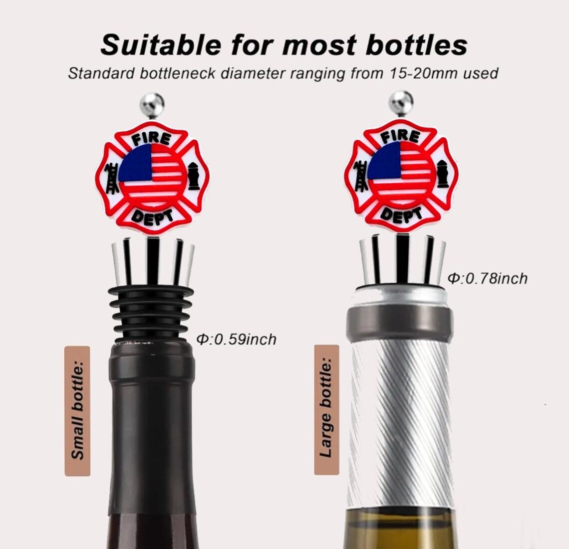 Wine Stopper Package - Fire Dept - Etsy